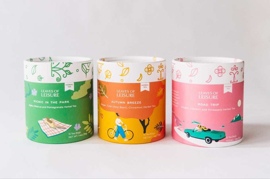 Autumn Breeze Tea - Tulsi, Cinnamon and Ginger – Leaves of Leisure