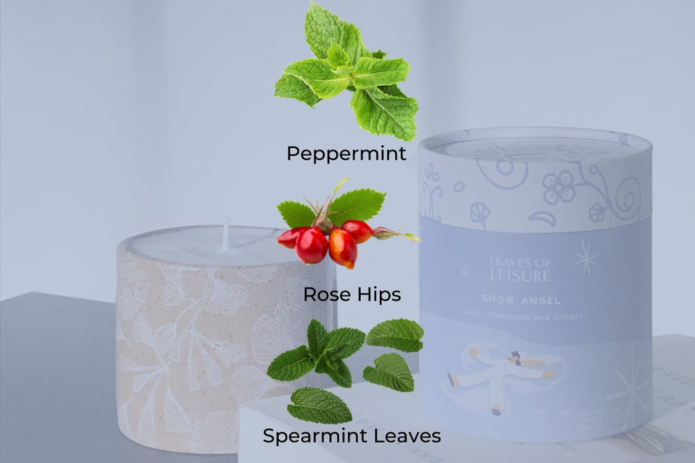 Snow Angel Tea - Peppermint, Rosehip and Spearmint – Leaves of Leisure